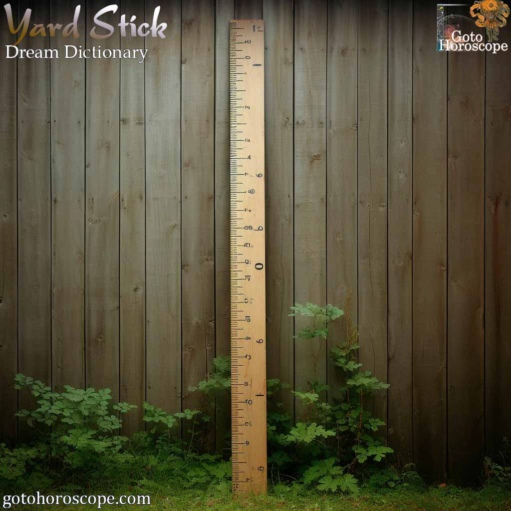 Dream Dictionary Yard Stick 🌌 GotoHoroscope
