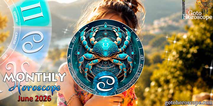 Cancer monthly horoscope for June—2026 ⭐ GotoHoroscope